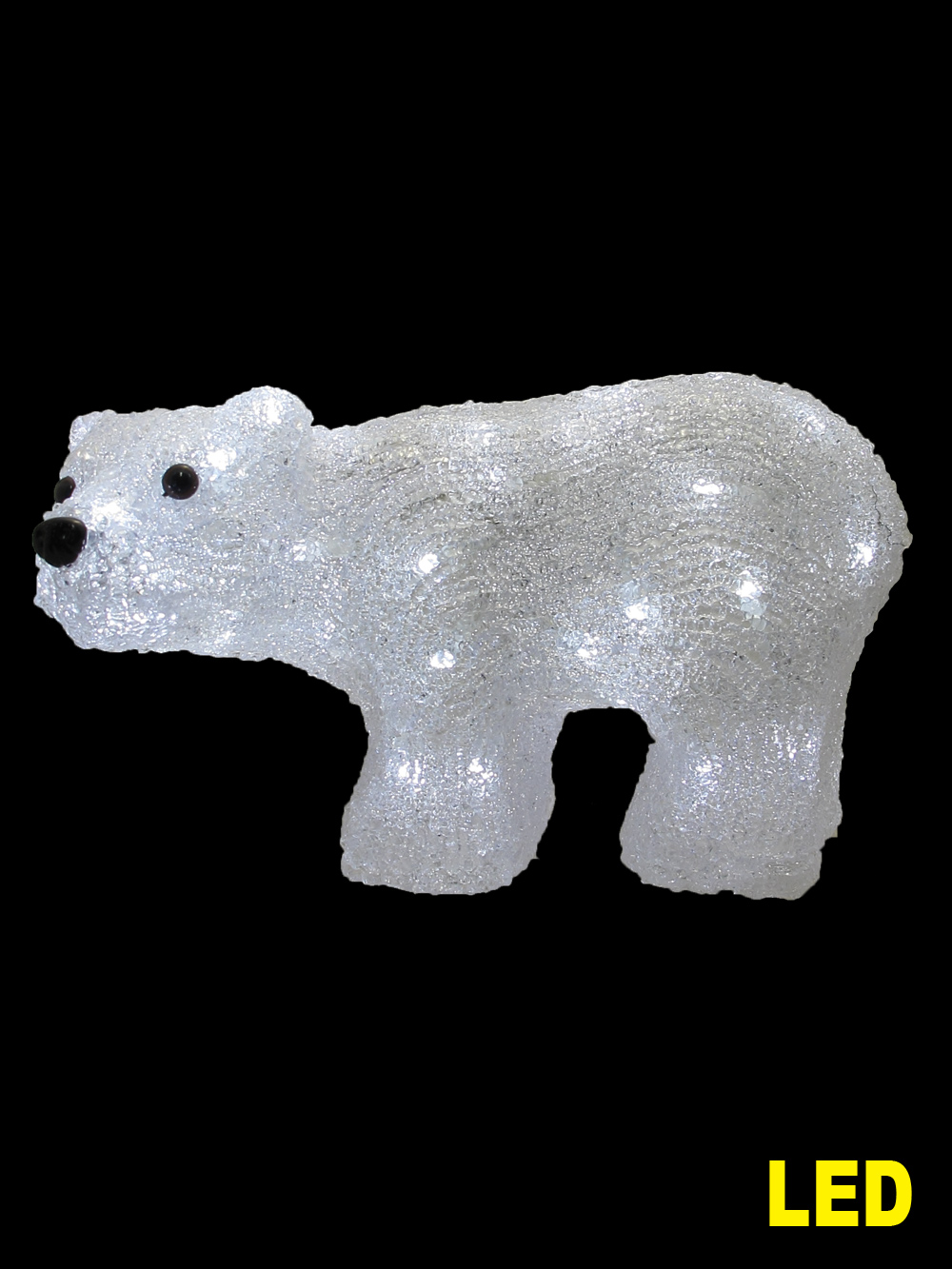 Small Acrylic Led Polar Bear Light Display - 30cm | Product Archive ...