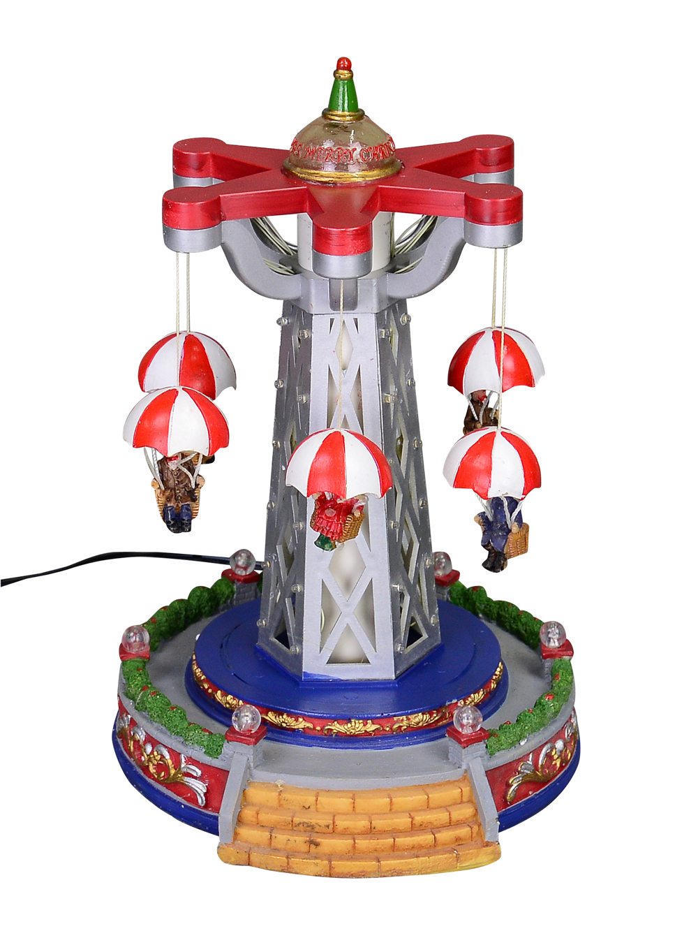 Carnival Themed Parachute Ride Scene With Led Lights - 25cm | Product ...