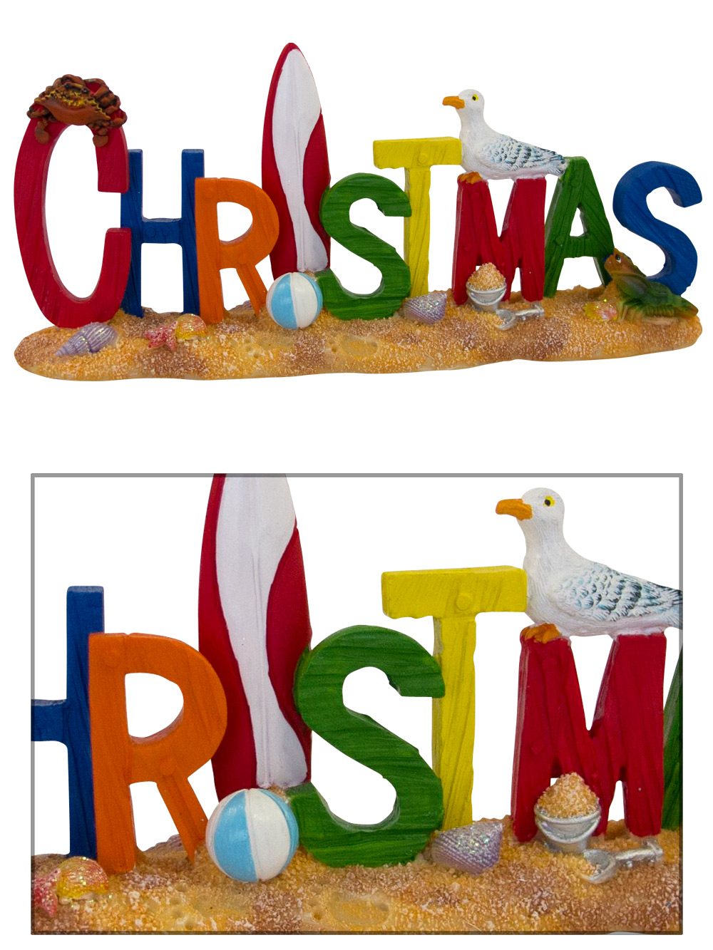 Resin Beach Christmas Sign Ornament - 20cm | Product Archive | Buy ...
